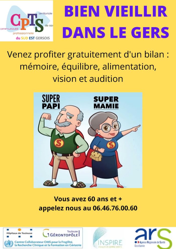 Fragilité personnes âgées - CPTS Sud Est Gersois